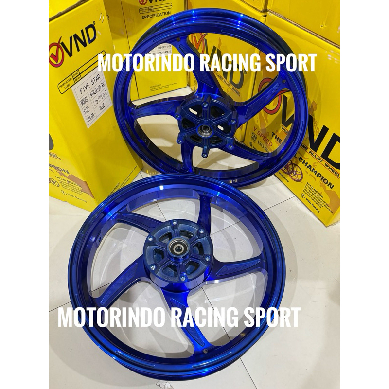 Jual VELG RACING VND FIVE STAR NINJA 150 RR / PALANG 5 FIVE STAR 215x17 ...