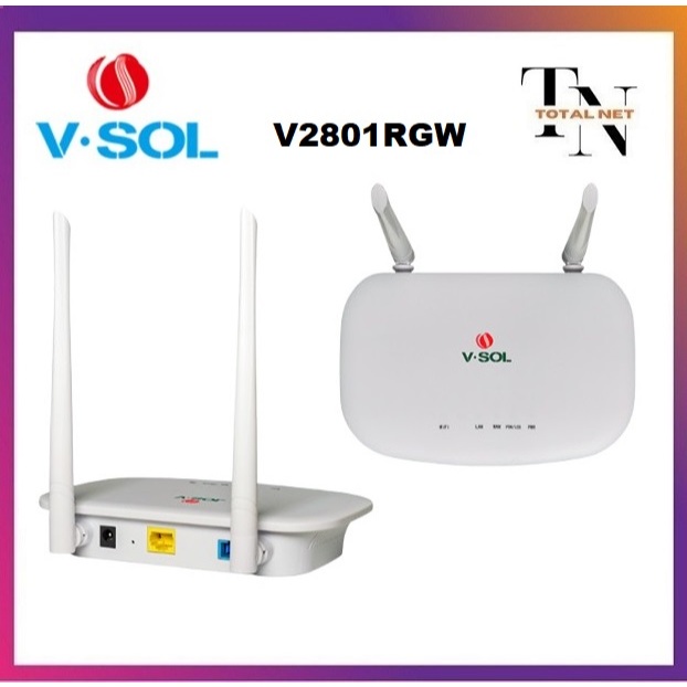 Jual VSOL V2801RGW L3 4 XPON 1GE 1FE ONT VSOL AC+DC 12V/1A POWER ...