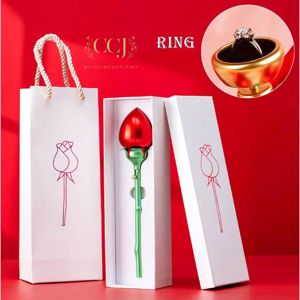 Jual FLOWER PROMISE RING BOX - HIDDEN JEWELRY / BOX CINCIN NIKAH ...