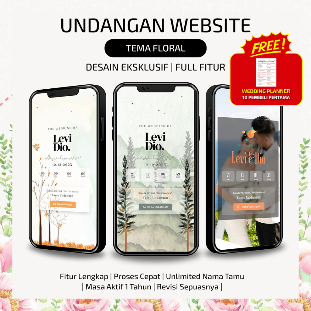 Jual Undangan Website pernikahan undangan digital undangan web ...