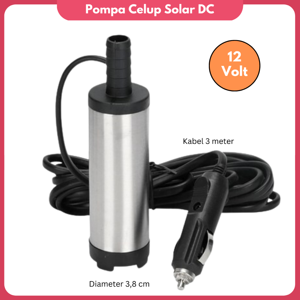 Jual Pompa Celup Solar Mini DC 12V Submersible Pump Mesin Sedot Minyak ...