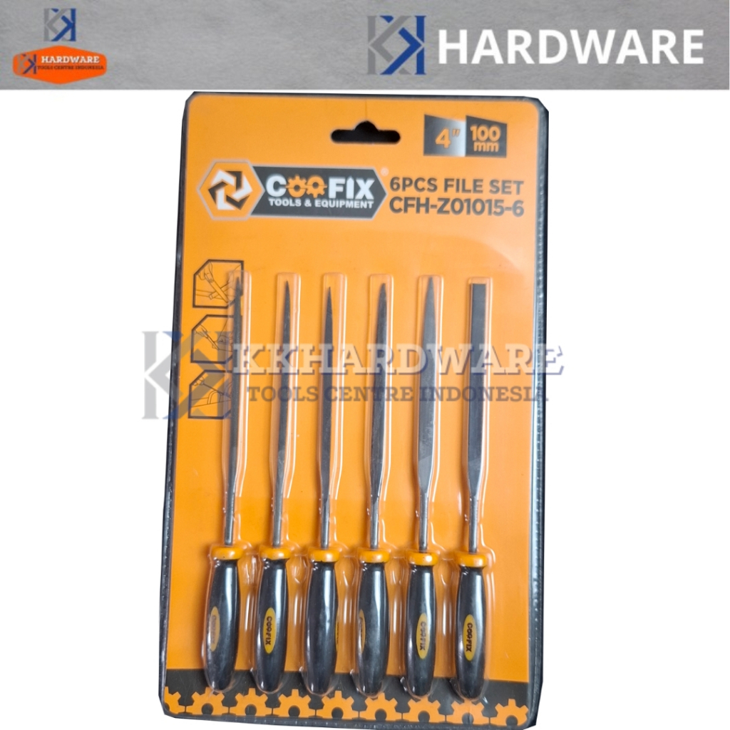 Jual Kikir Besi Set 6 Mini 4" Kikir Besi 100mm COOFIX | Shopee Indonesia