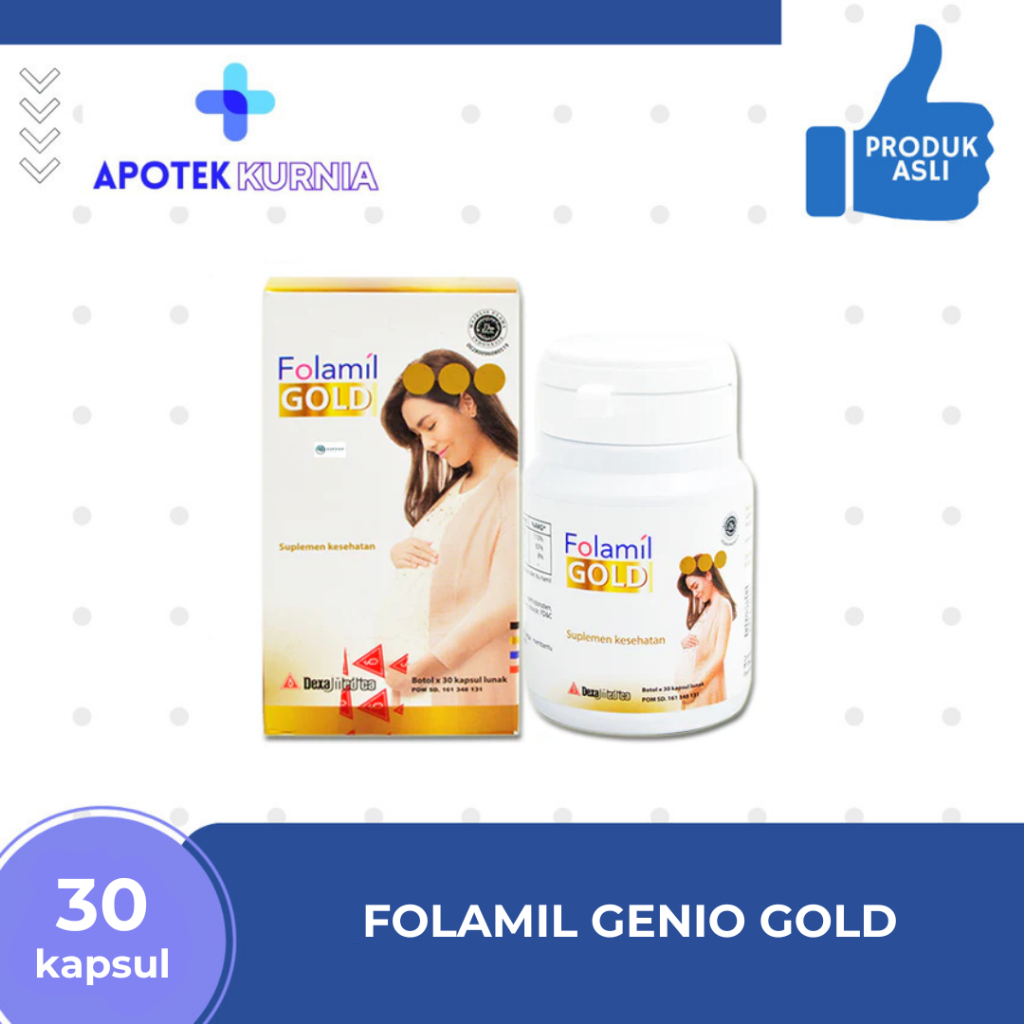 Jual FOLAMIL GENIO GOLD - 30 KAPSUL | Shopee Indonesia