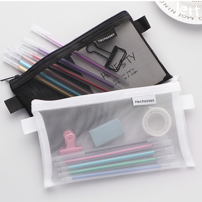 Jual [Ready]tempat pensil/Tas Penyimpanan Tas Pena Jaring Transparan ...