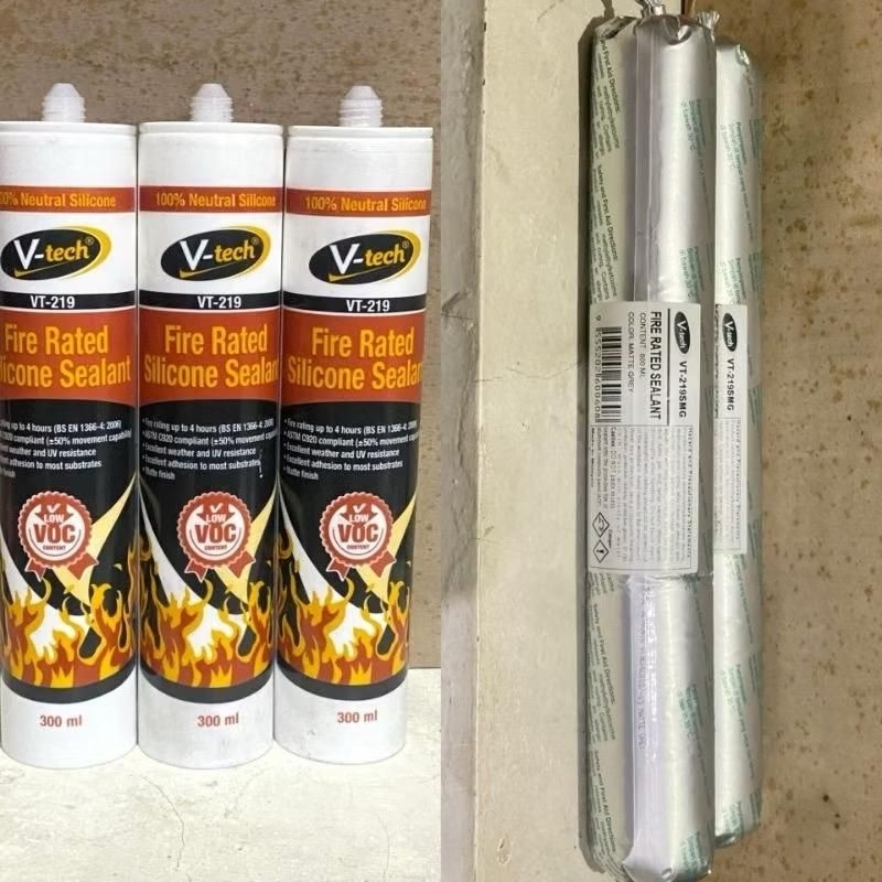 Jual VT-219 Fire Rated Silicone Sealant / Sealant Firestop Neutral ...