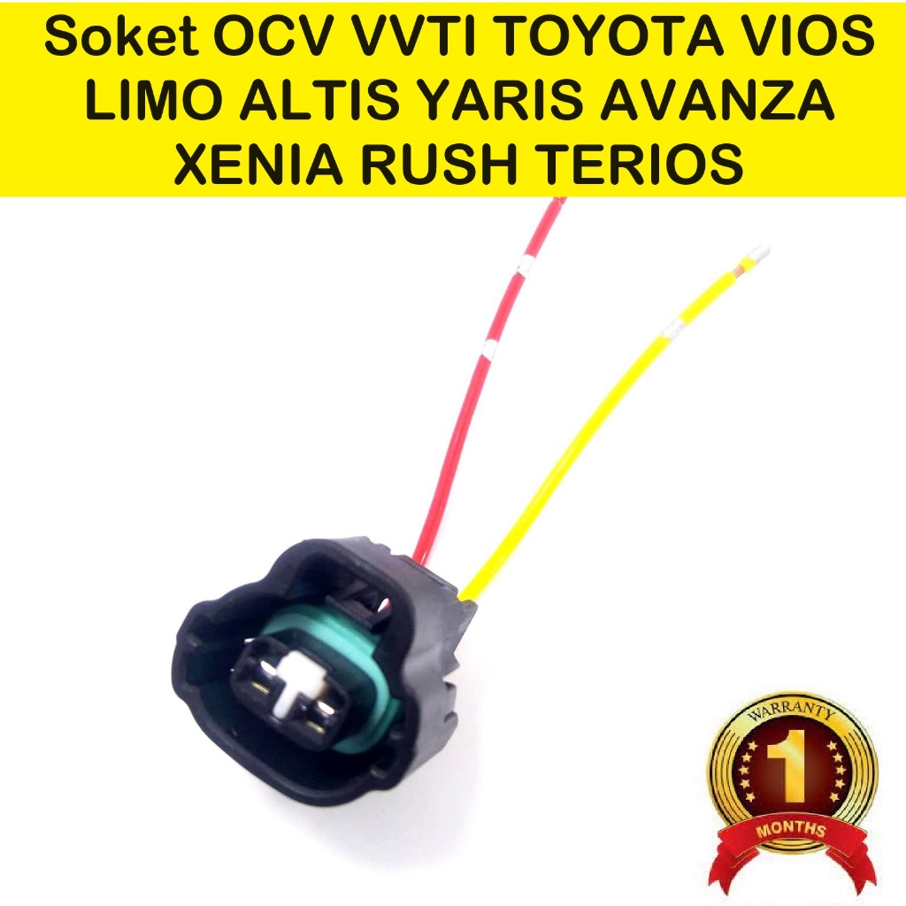 Jual SOKET socket SENSOR OCV VVTI TOYOTA VIOS LIMO ALTIS YARIS AVANZA ...