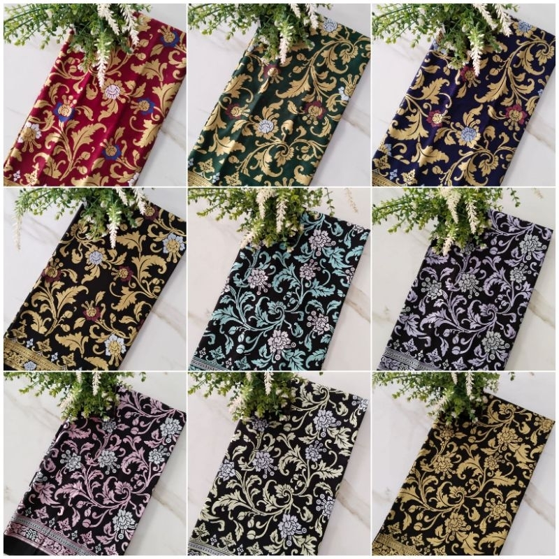 Jual Kain Batik Prada Bakung Bunga Prada Bali | Shopee Indonesia