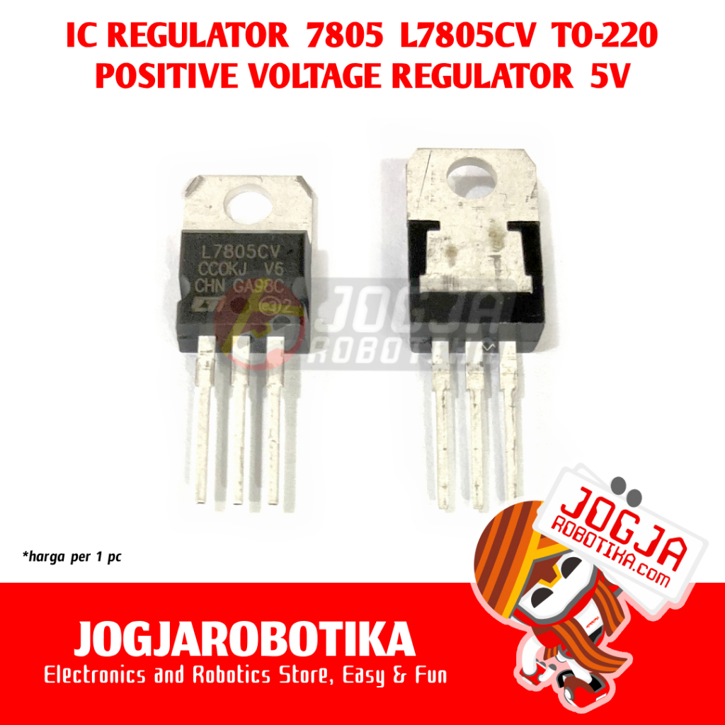 Jual 7805 L7805CV TO-220 Positive Voltage Regulator | Shopee Indonesia