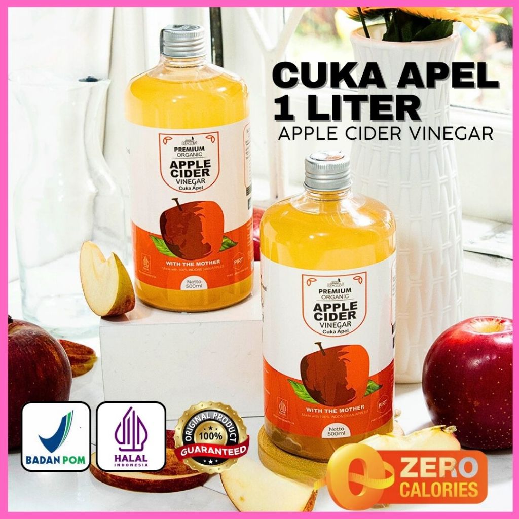 Jual Cuka Apel Original Organik 1L Suurlemoen - Untuk Diet Apple Cider ...