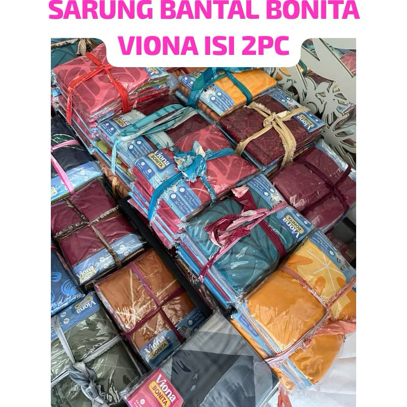 Jual Sarung Bantal Viona By Bonita 1Pack Isi 2Pc / Mjs.Grosir | Shopee ...