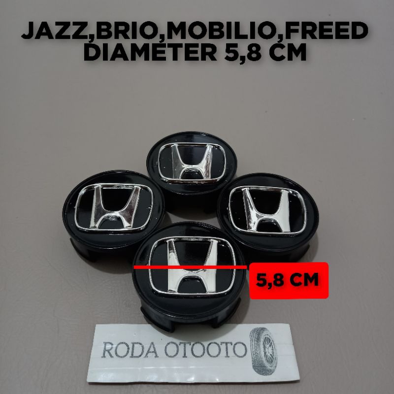Jual Dop roda tutup velg mobil honda JAZZ,BRIO,MOBILIO,FREED,CITY hitam ...