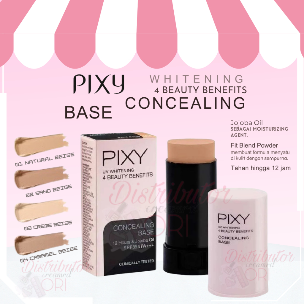 Jual PIXY UV Whitening Concealing Base Concealer SPF35 PA+++ 9gr ...