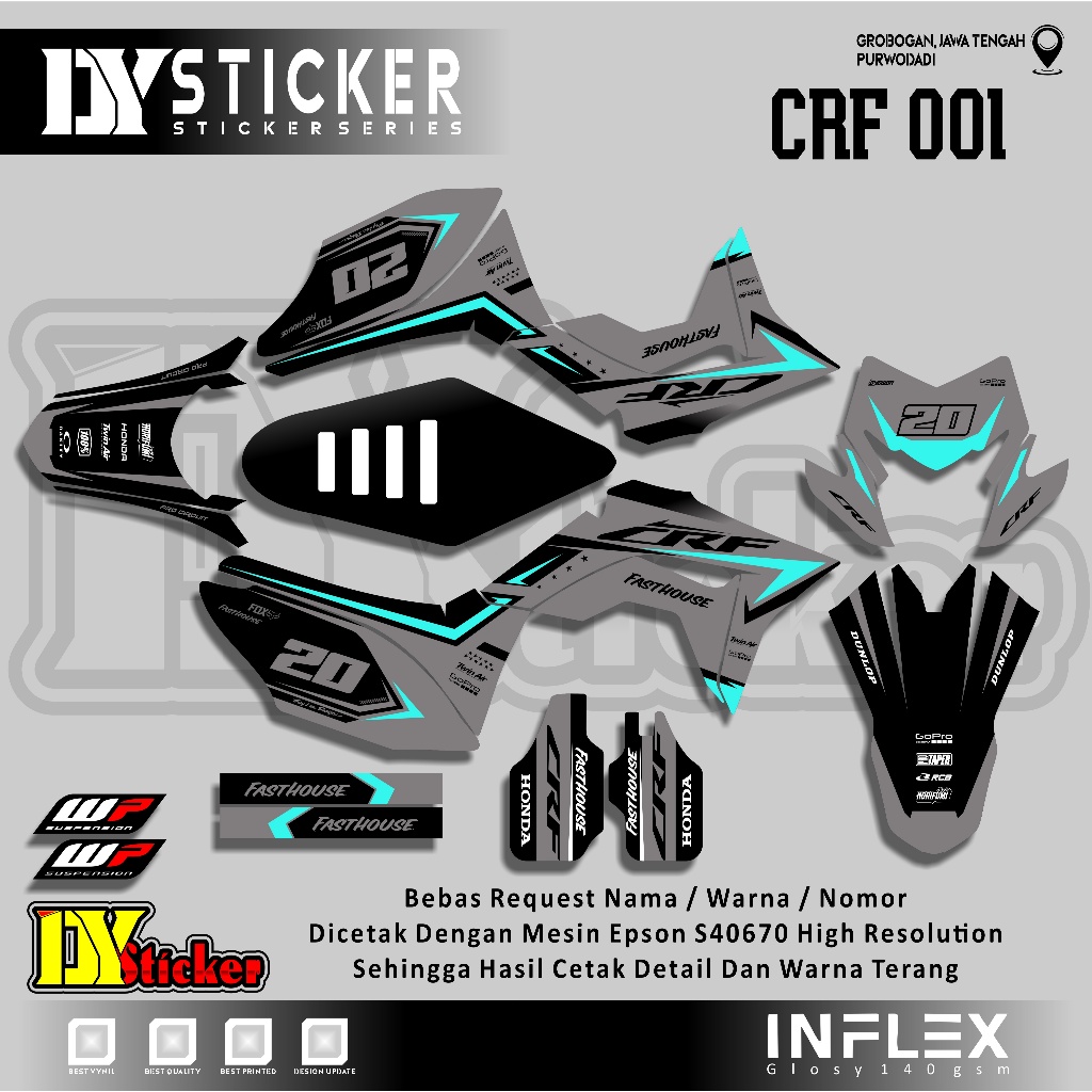 Jual Sticker decal crf 150 L/ Decal crf custom full body sticker | Shopee Indonesia