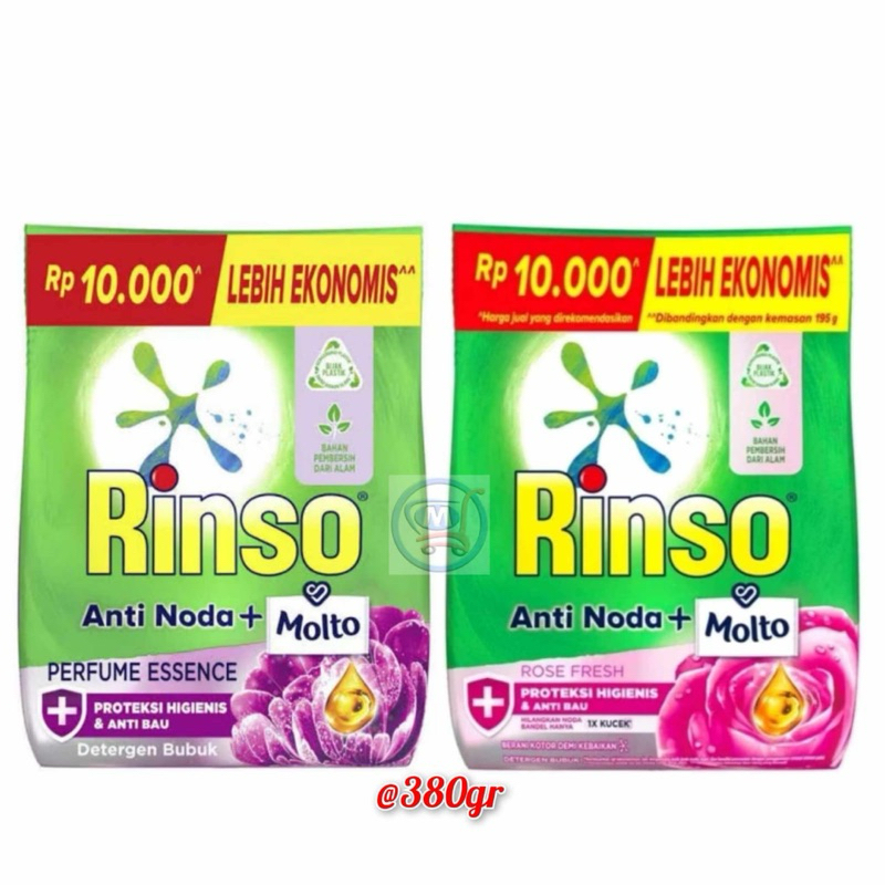 Jual RINSO 380 GRAM | RINSO 10RB | RINSO ANTI NODA+MOLTO 380GRAM ...