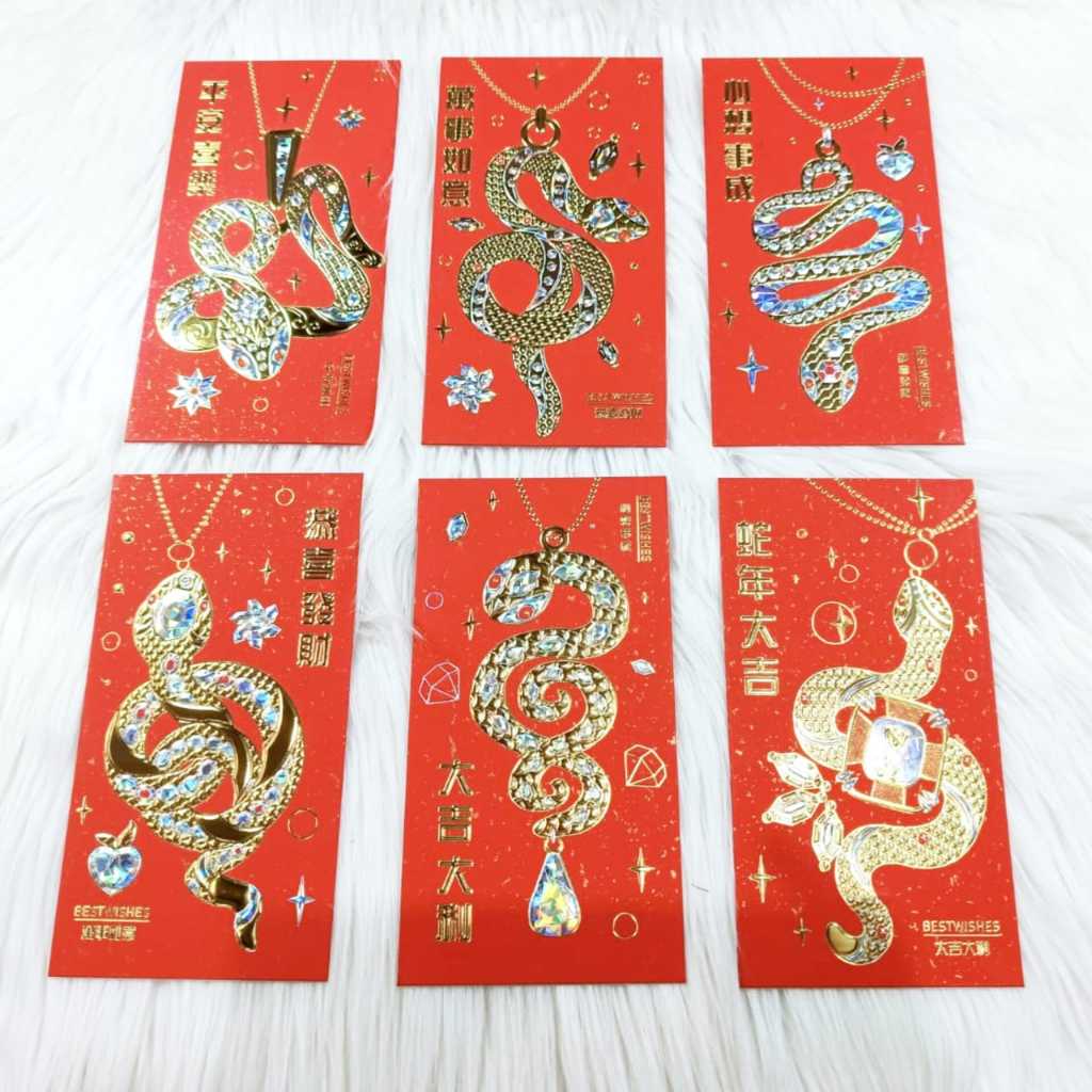 Jual Angpao Imlek Shio Ular 4148 Ukuran Besar Import | Shopee Indonesia