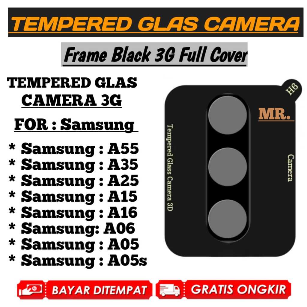 Jual Tempered Glass Camera FRAME 3G Lens Protector FOR SAMSUNG A07 / A17 / A55 / A35 / A25 / A15 ...