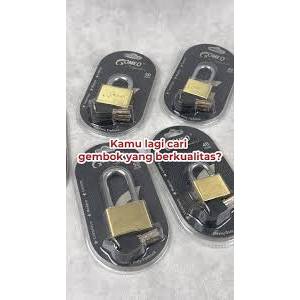 Jual Gembok warna kuningan Leher Panjang Uk 50mm || Merk GOMEO ...