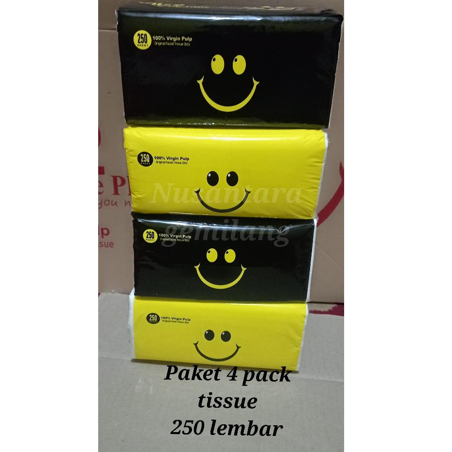 Jual Paket Tisu Cute 4 pack Tissue Cute 250 Sheets 2 Ply Tisu Cute 250 ...