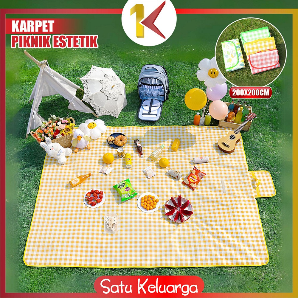 Jual SK-C1200 Tikar Piknik Lipat Anti Air 200x200 Picnic Mat / Matras ...