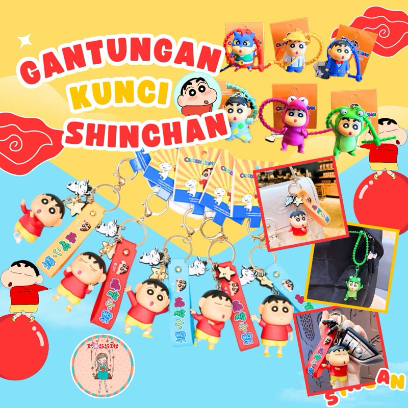 Jual Gantungan Kunci Keychain Crayon Shinchan Gantungan Tas Shin-Chan ...