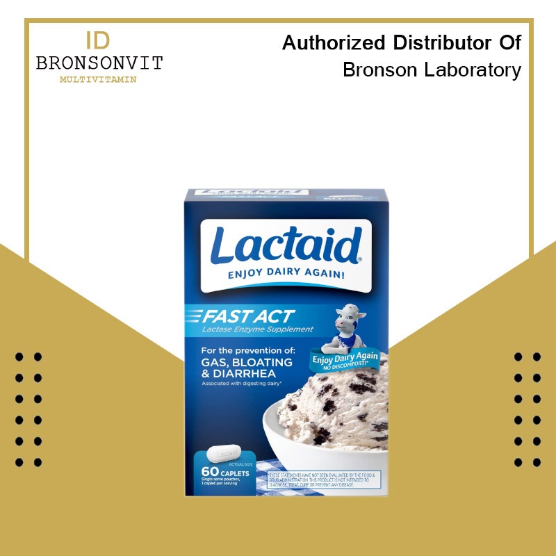 Jual Lactaid Fast Act Lactase Enzyme Lactose Intolerance Intoleransi ...