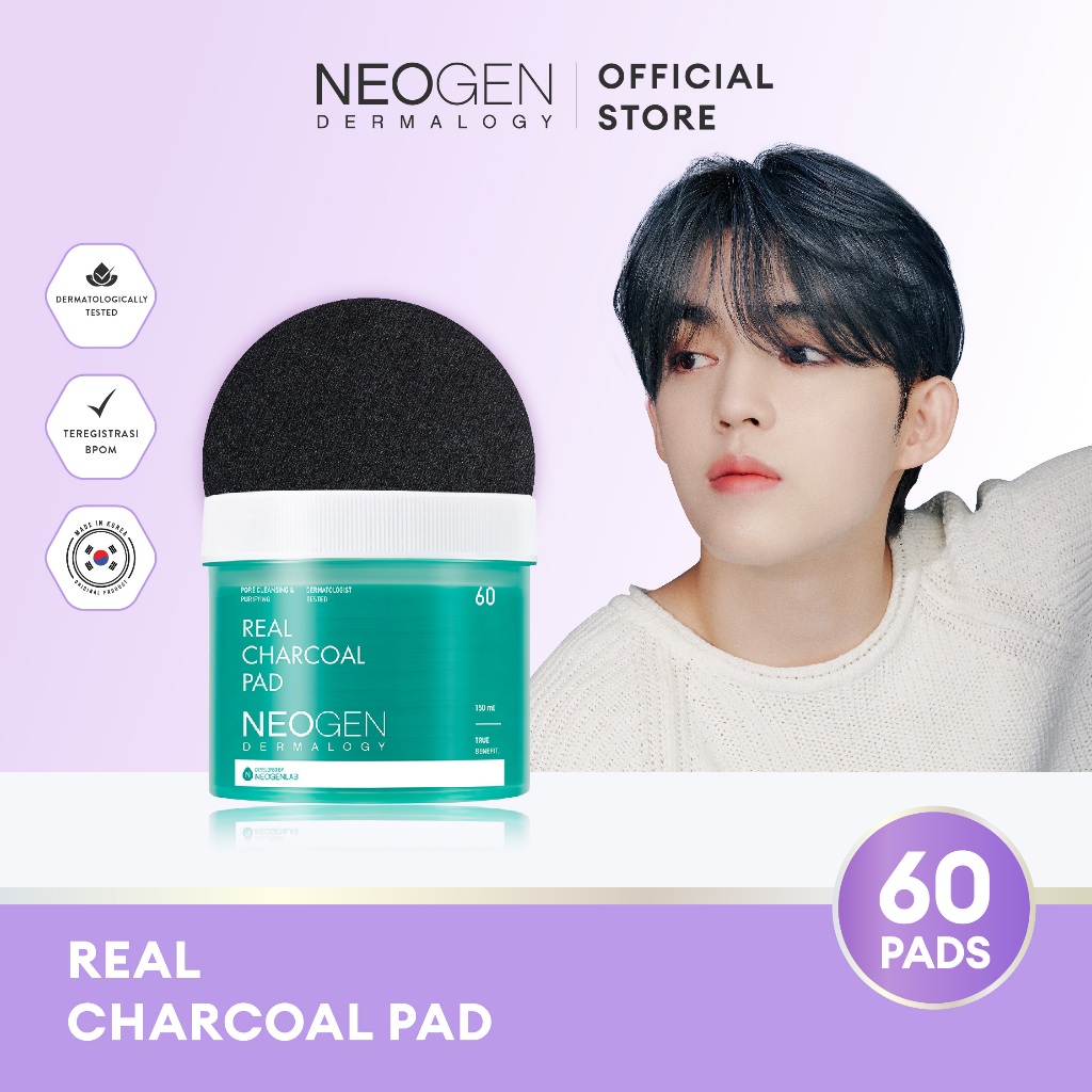 Jual NEOGEN DERMALOGY Real Charcoal Pad (60 Pads) | Shopee Indonesia