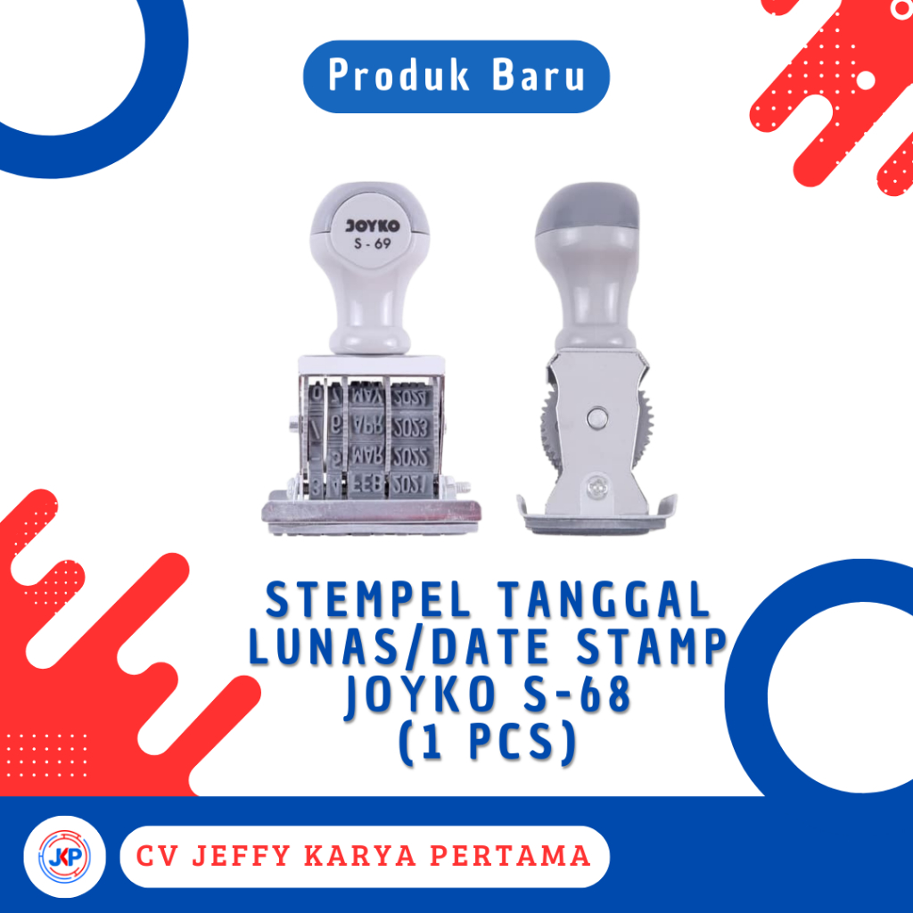 Jual Stempel Tanggal Lunas/Date Stamp Joyko S-68 (1 pcs) | Shopee Indonesia