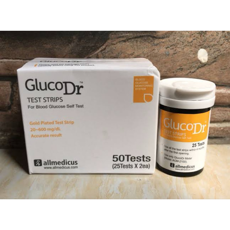 Jual Strip Gluco Dr test strip isi 50pcs | Shopee Indonesia