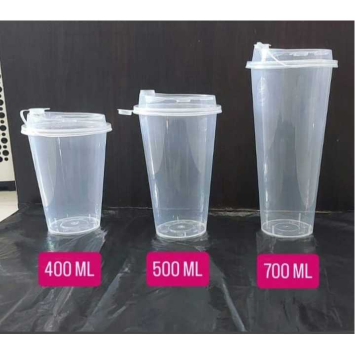 Jual Gelas Plastik Injection Cup + Tutup Untuk Kopi Es Teh Minuman ...