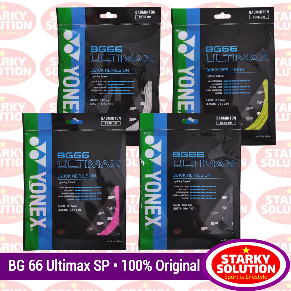Jual Senar YONEX BG 66 Ultimax SP Senar Raket Badminton Bulutangkis BG66 Original | Shopee Indonesia