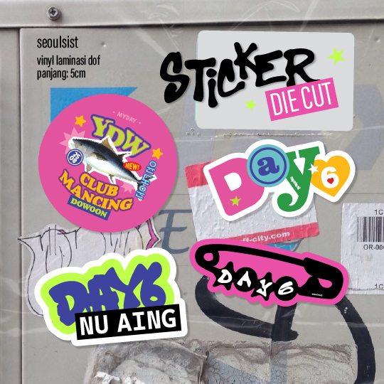 Jual Sticker Die Cut DAY6 | Club Mancing - DAY6 Warnaaa - DAY6 Nu Aing ...