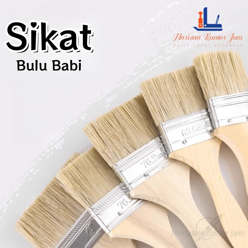 Jual Kuash Cat Tebal Sikat Bulu Babi Dengan Gagang Kayu Sikat Bulu Babi ...