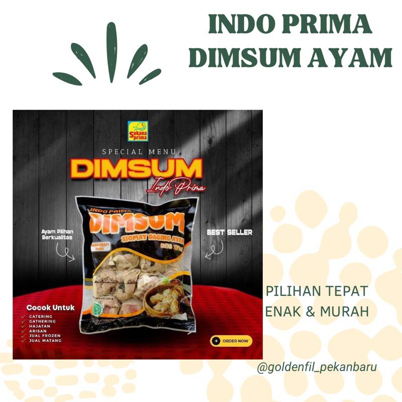 Jual INDO PRIMA DIMSUM 250 GR / DISUM AYAM / DIMSUM ENAK | Shopee Indonesia