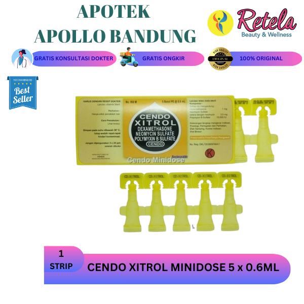 Jual CENDO XITROL MINIDOSE 5 x 0.6ML | Shopee Indonesia