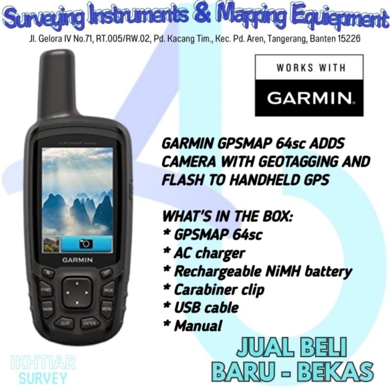 Jual GARMIN GPSMAP 64sc ADDS CAMERA WITH GEOTAGGING AND FLASH TO HANDHELD GPS | Shopee Indonesia