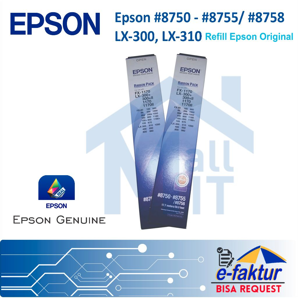 Jual MALLIT EPSON Refill EPSON 8758 Untuk Ribbon LX300 LX-300 LX310 LX ...