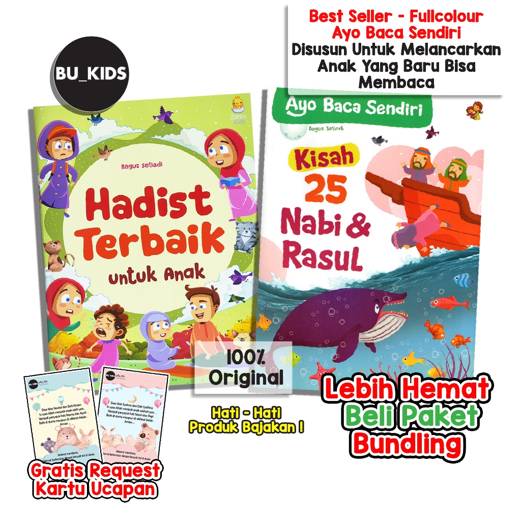 Jual Buku Hadist Terbaik Untuk Anak Dan Kisah 25 Nabi & Rasul Anak ...