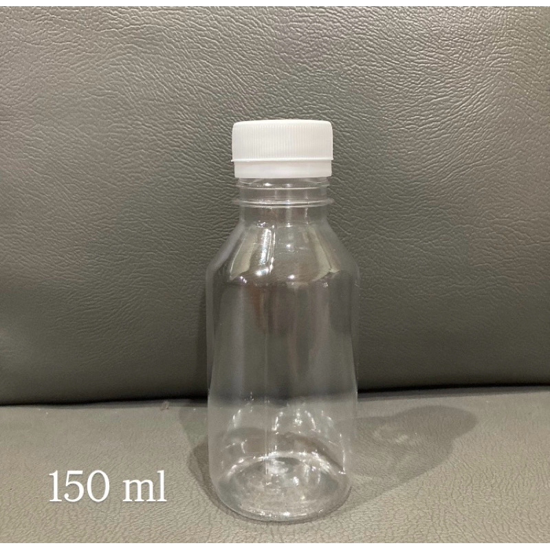 Jual BOTOL PLASTIK BULAT POLOS 150ml BOTOL KOPI JUS READY STOCK ...
