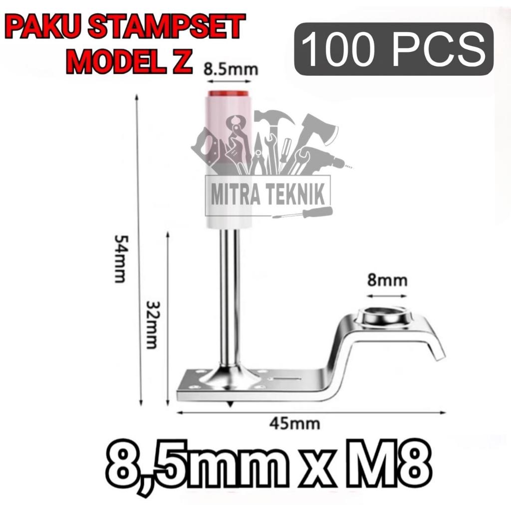 Jual Paku Beton Tembak Stampset 8.5mm x M8 Refill Paku Z Ramset Atap ...