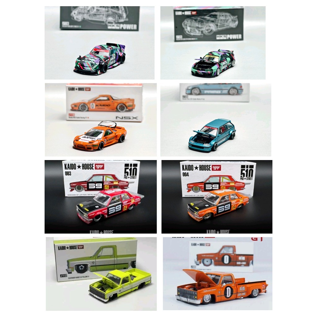 Jual Mini GT x Kaido House GTR R33 R34 Police NSX Civic Datsun 510 Pro Street SK510 Silverado ...