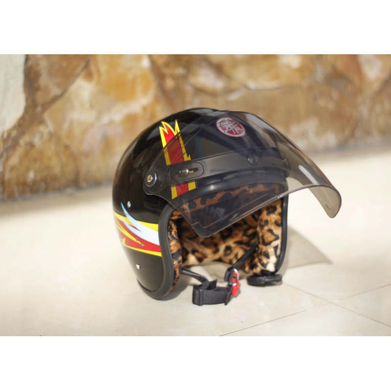 Jual HELM YAMAHA LIDAH API (KACA) | Shopee Indonesia