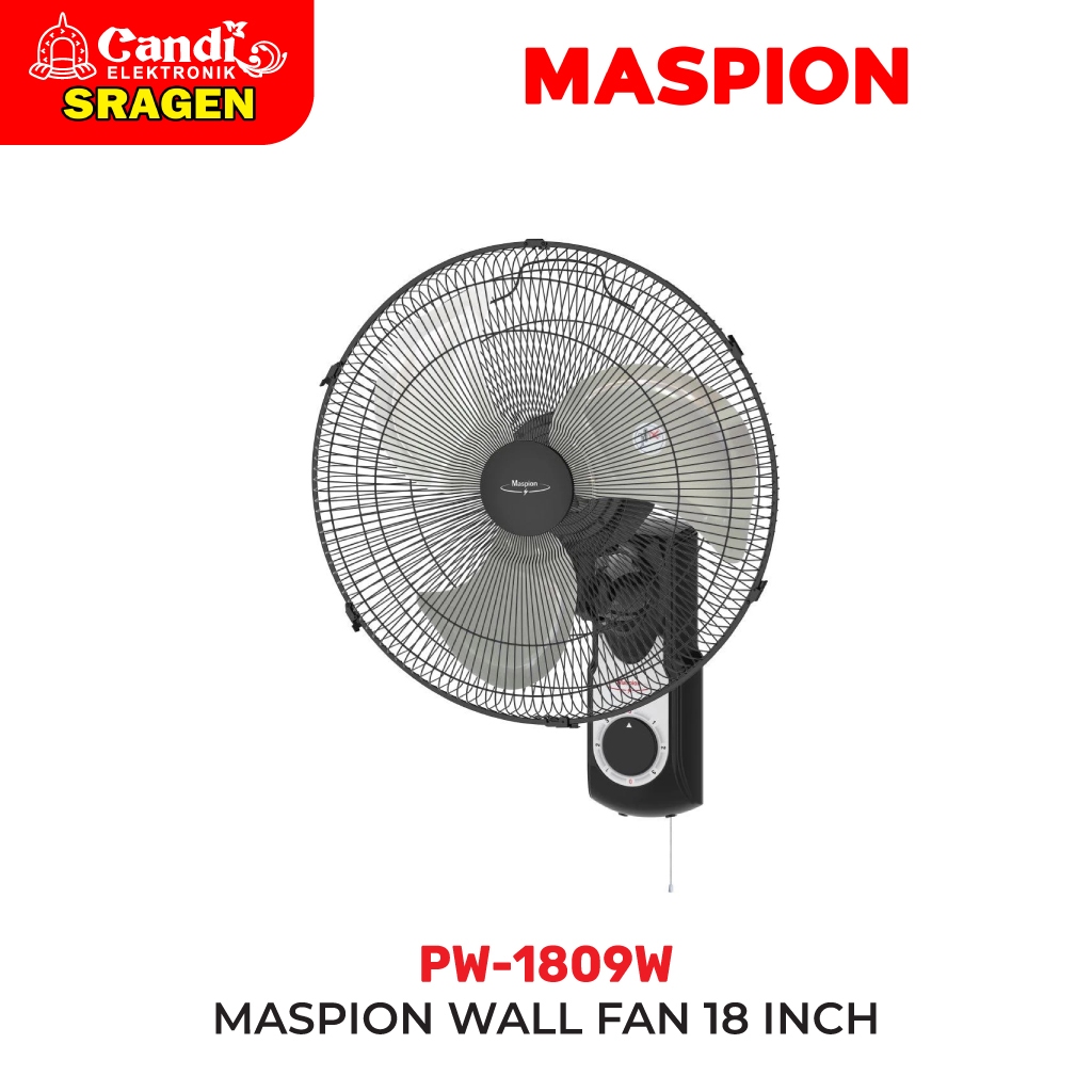 Jual MASPION Wall Fan Kipas Angin Dinding 18 inch PW-1809W | Shopee ...