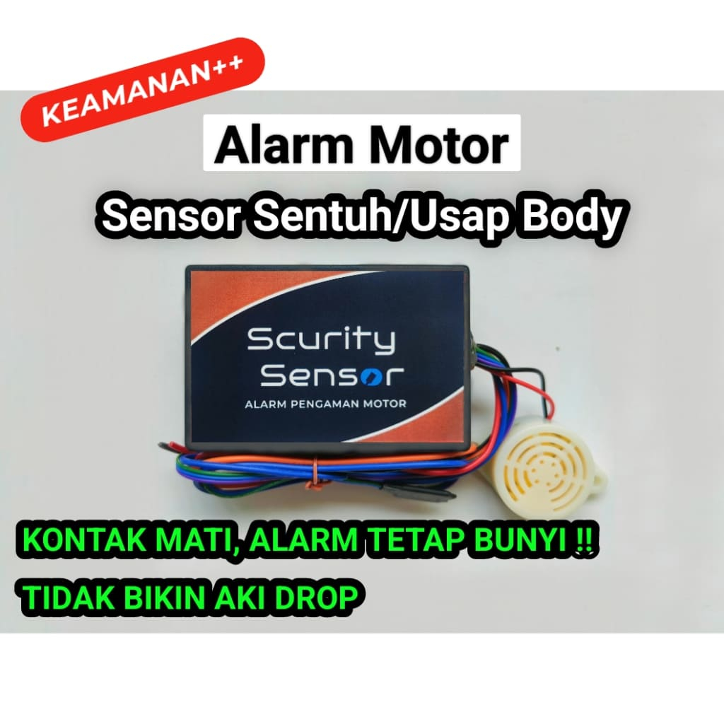 Jual Alarm Motor Sensor Sentuh Body Anti Maling Tipe Keamanan++ | Shopee Indonesia