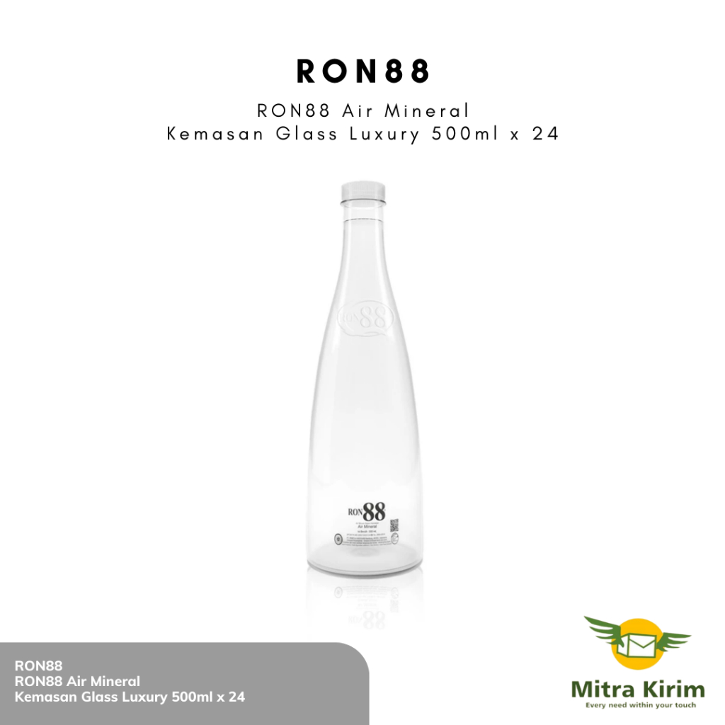 Jual Ron88 Air Mineral Kemasan Botol Glass Lux 500ml x 24 | Shopee ...