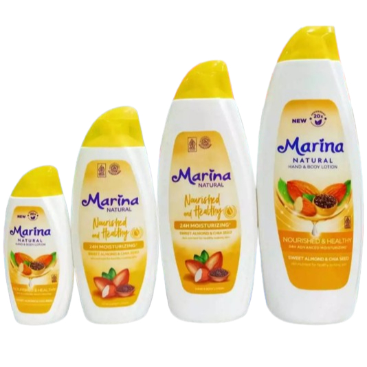 Jual Marina Natural Hand & Body Lotion 𝐍𝐎𝐔𝐑𝐈𝐒𝐇𝐄𝐃 𝐀𝐍𝐃 𝐇𝐄𝐀𝐋𝐓𝐇𝐘 95ML, 190ML, 335ML & 475ML | Shopee ...