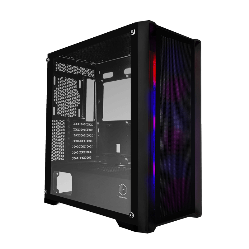 Jual Casing PC Cube Gaming SILKA MESH ATX Free 3FAN RGB | Shopee Indonesia