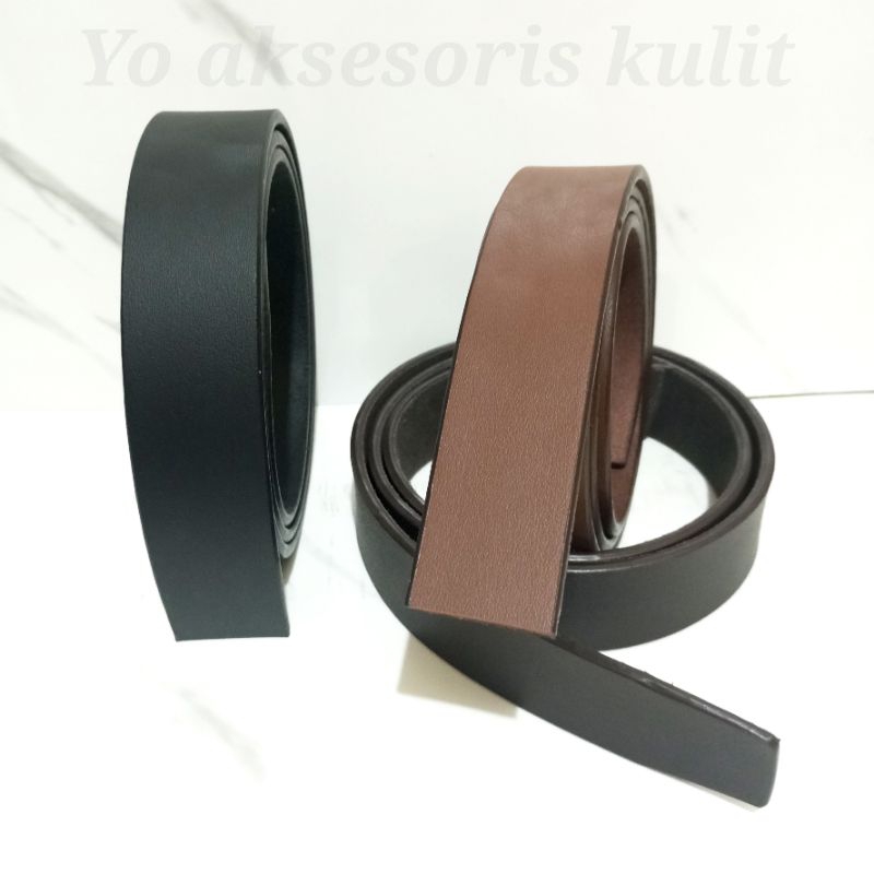 Jual TALI SABUK kulit / tali pinggang tanpa kepala / tali gesper tanpa ...