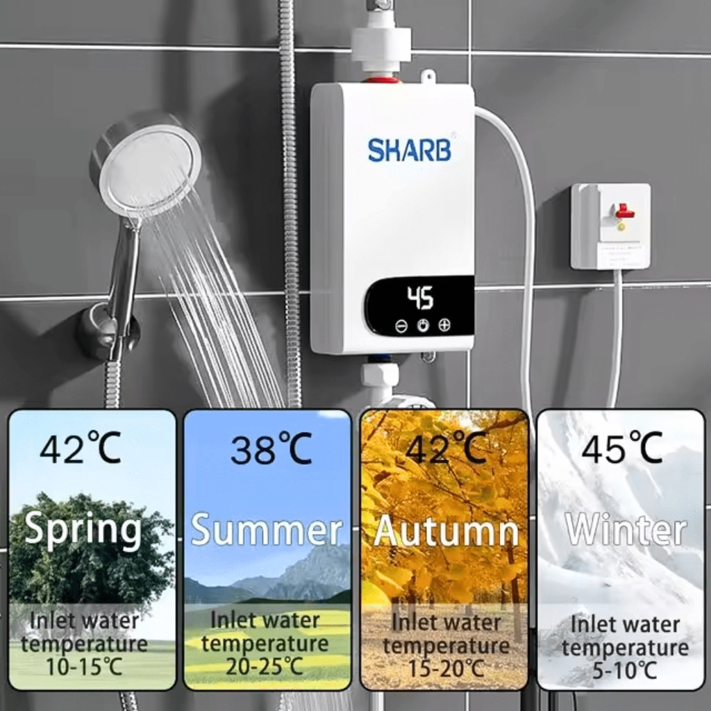 Jual PUSAT SHARB Water Heater listrik Pemanas Air Kamar mandi SUS ...