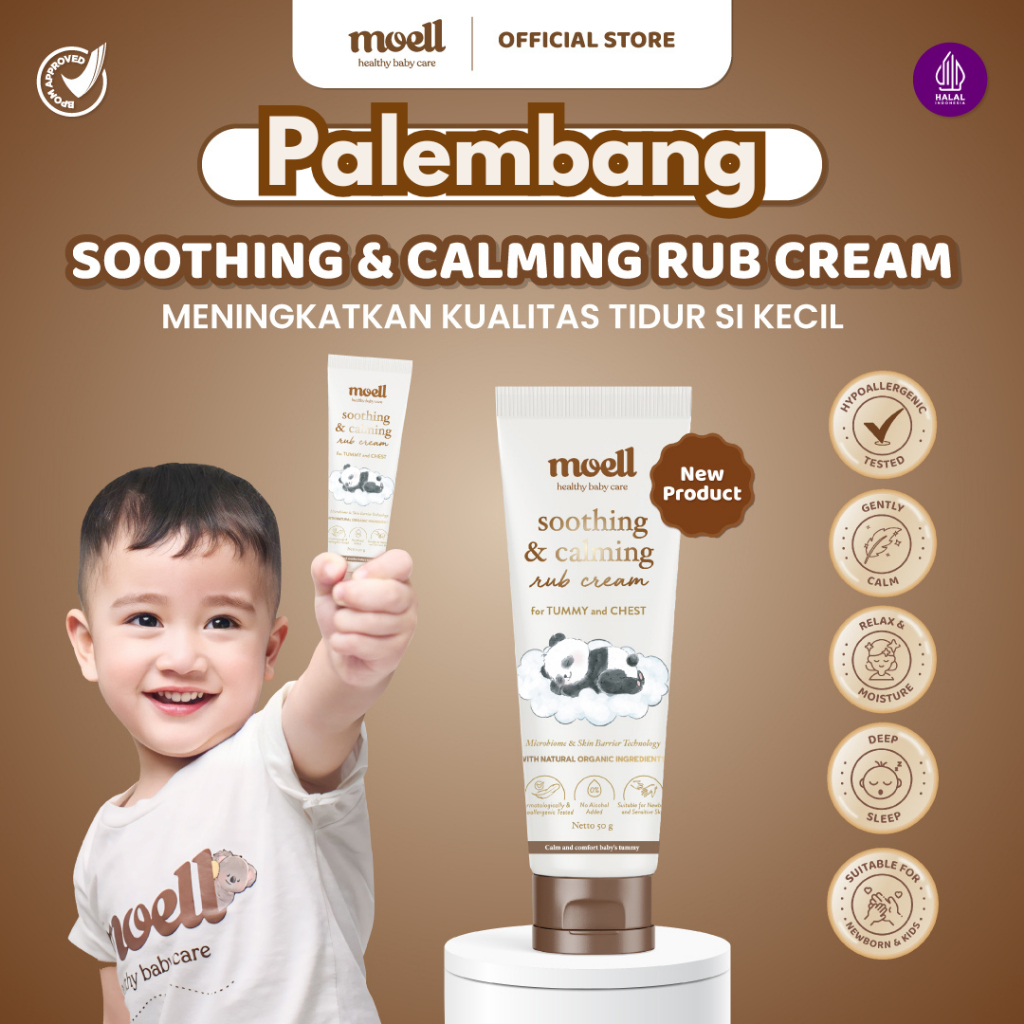 Jual Moell Soothing & Calming Rub Cream With Red Ginger Gentle Calm ...