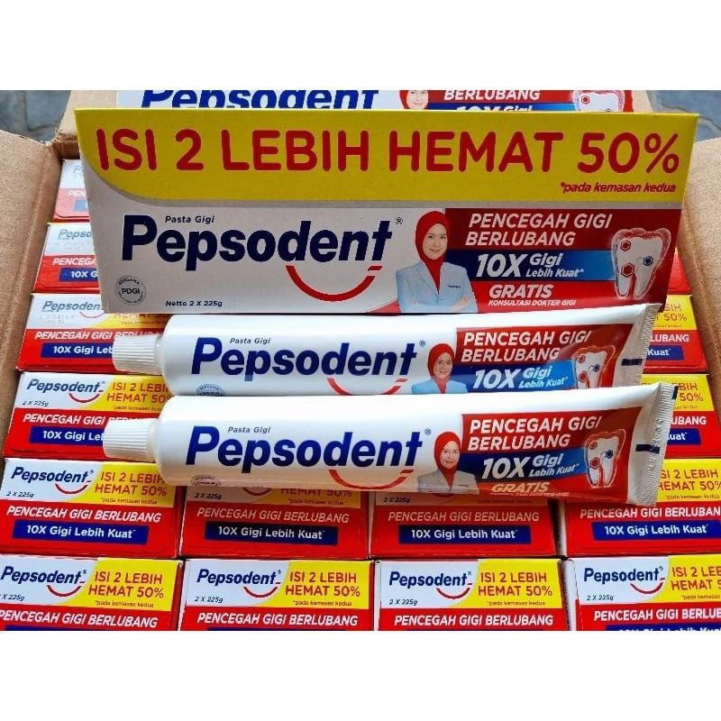 Jual Odol Pepsodent ukuran Jumbo Note 225gram isi 2 | Shopee Indonesia